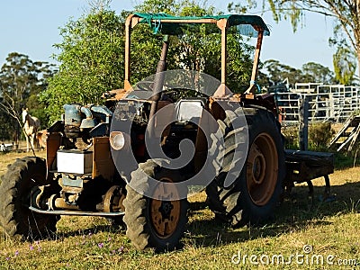Vintage Australian Tractor Agriculture Australia Royalty Free Stock ...