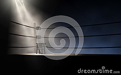 Vintage Boxing Corner And Stool Royalty-Free Stock Photo ...