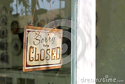 Vintage Closed Sign Royalty-Free Stock Photography | CartoonDealer.com ...