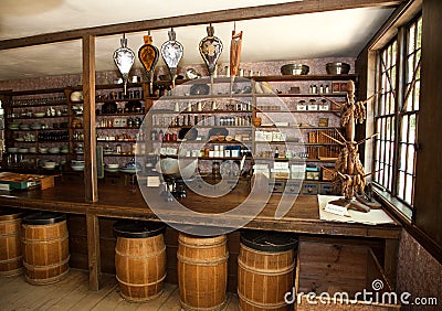 Vintage Dry Goods Store Royalty Free Stock Photography - Image: 10201657
