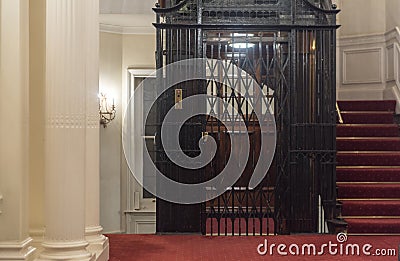 Vintage Elevator Stock Photo - Image: 62731117