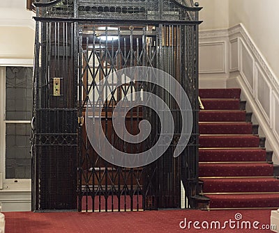 Vintage Elevator Stock Photo - Image: 62731621