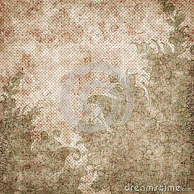 Vintage floral antique background theme - Stock Image - Everypixel