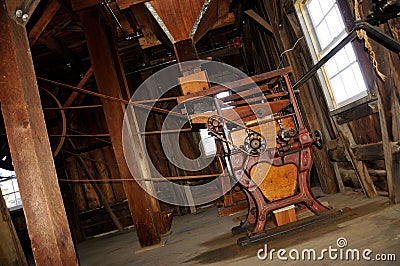 Vintage Flour Milling Machine Stock Photo | CartoonDealer.com #10954338