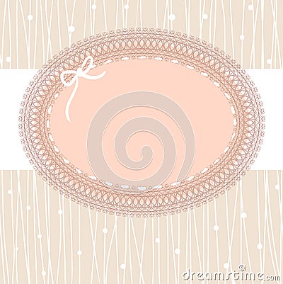 Vintage Lace Frame Stock Image - Image: 19700851