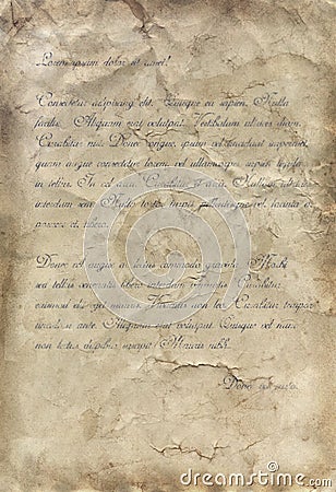 Vintage Letter, Old Paper Stock Photo | CartoonDealer.com #8462617