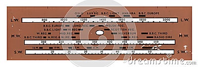 Vintage Radio Dial Stock Photo - Image: 42147275