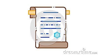 Vintage Scroll Icon Animation Stock Video - Video of spell, wizard ...