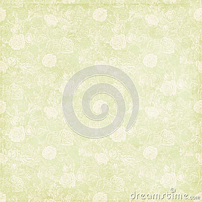 Vintage Shabby Chic Green Rose Background Texture Royalty Free Stock ...