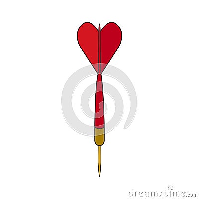 Vintage Style Throwing Dart Vector | CartoonDealer.com #342551039