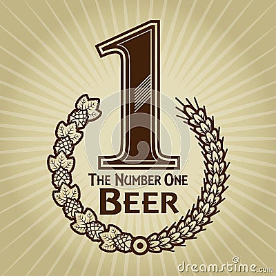 The Number One Beer Seal / Mark Cartoon Vector | CartoonDealer.com ...