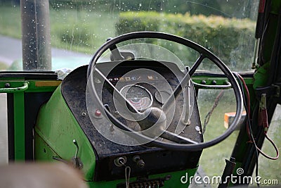 Vintage Tractor Interior Royalty-Free Stock Photo | CartoonDealer.com ...