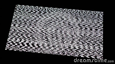 Vintage TV Static Noise Glitch Effect in Axonometric Projection Stock ...