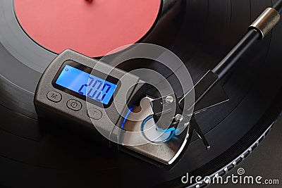 Vinyl Player Tonearm With Digital Scale For Tracking Force Adjustment ...