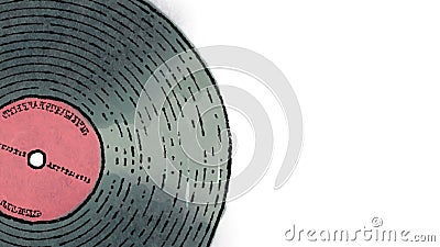 Vinyl record + alpha matte stock footage. Video of front - 35331831