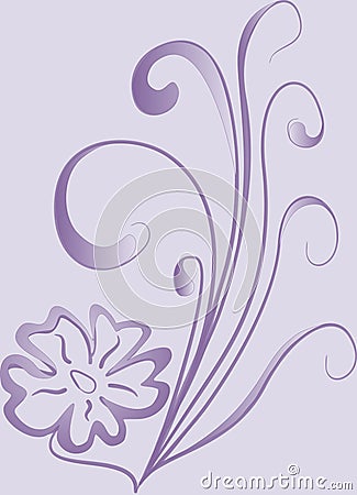 Violet Design Flower Royalty Free Stock Photos - Image: 14185818