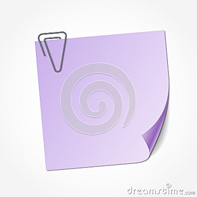 Violet Sticky Note Vector Illustration | CartoonDealer.com #69406316
