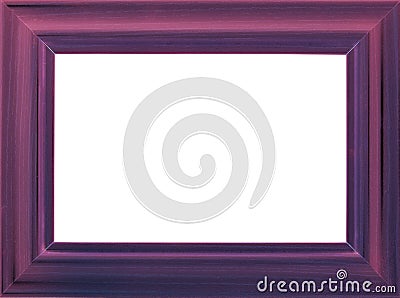 Violet Wooden Photo Frame Stock Photo - Image: 8200360