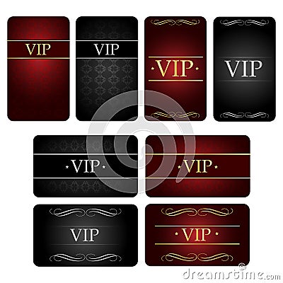 Vip Card Set Stock Photos - Image: 21982013
