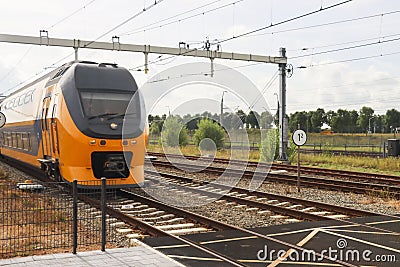 VIRM Intercity Train At The Lage Zwaluwe Train Station Editorial Photo ...