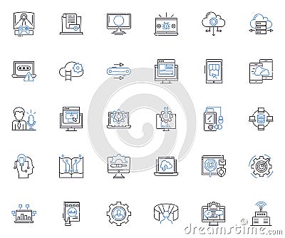 Virtual Smooth Line Icons Collection. Seamless, Effortless, Streamlined ...