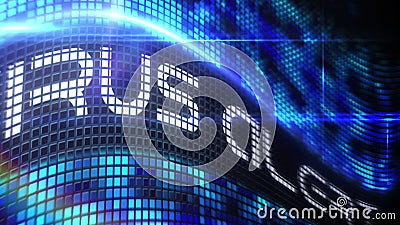 Virus Alert Warning on Blue Pixel Screen Stock Video - Video of ...