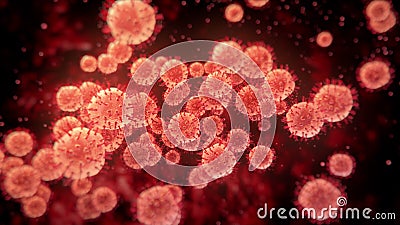 Virus Cells. Germs Allergy Bacteria Infectious Micro Pathogen Organisms ...