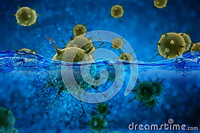 Viruses In Water Stock Images - Image: 36931314