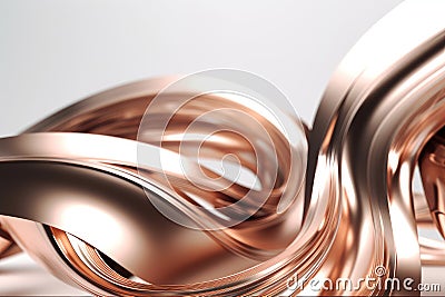 Twisted Wave Industrial Design: Burnished Copper And Deep Forest Green ...