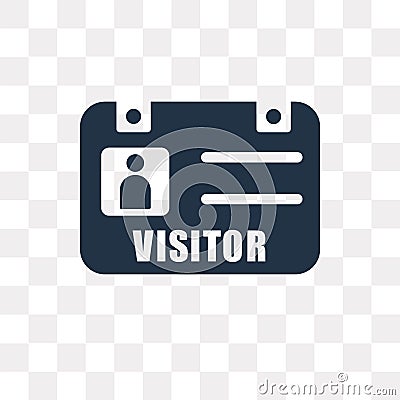 Visitor Vector Icon Isolated On Transparent Background, Visitor ...