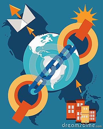 A Visual Of A Broken Chain Representing The Breakdown Of Supply Chains ...