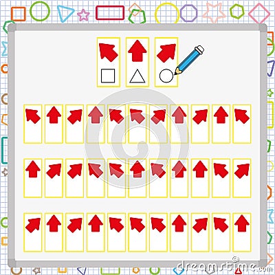 Worksheet for Preschool Kids, Dot To Dot Copy Practice, Copy the Shapes ...