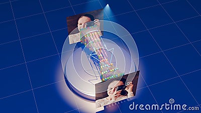 Visualization Of Autoencoder For Image Denoising: From Noisy Input To Clean Output, 3D Rendering ...