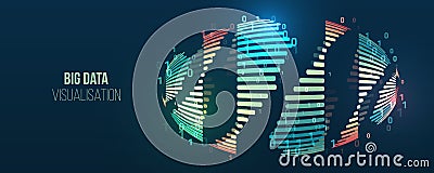 Visualization Of Large Amounts Of Data In The Form Of 3d Circles. File ...