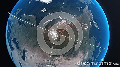 Visualization of Two Satellites on Cross Orbit Collide Causing ...