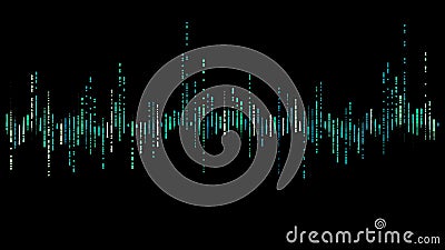 Visualization of Voice Record, Artificial Intelligence. Music Equalizer ...