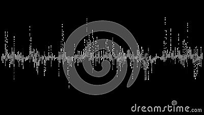 Visualization of Voice Record, Artificial Intelligence. Music Equalizer ...