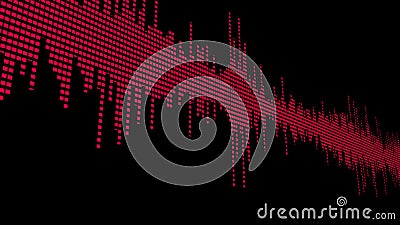 Visualization of Voice Record, Artificial Intelligence. Music Equalizer ...