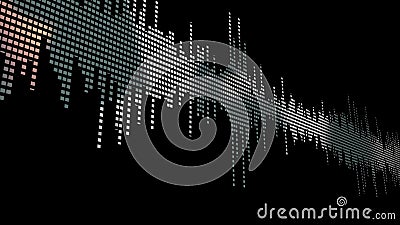Visualization of Voice Record, Artificial Intelligence. Music Equalizer ...