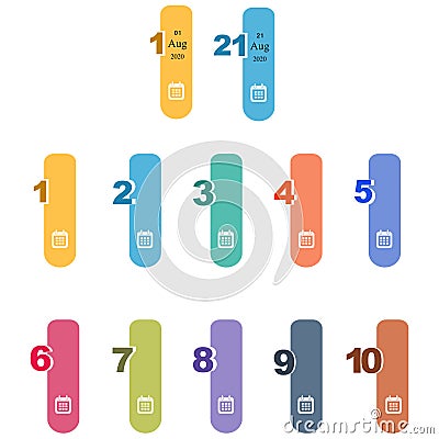 Visualized Numbers Infographic Template Design Stock Photo ...