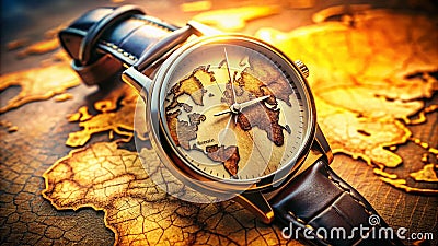 Visualizing Global Time Zones A DoubleExposure World Map With ...