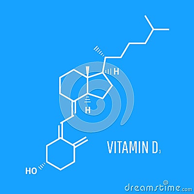 Vitamin D. Skeletal Formula Royalty-Free Stock Image | CartoonDealer ...