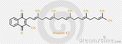 Vitamin K2 Chemical Formula. Vitamin K2 Structural Chemical Formula ...