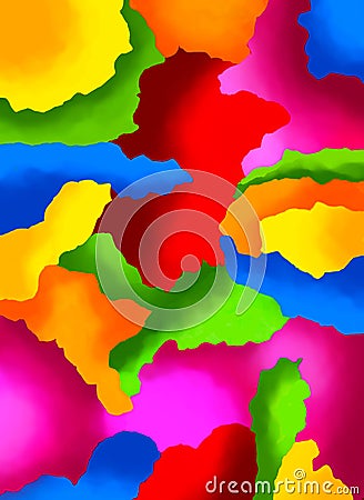 Vivid Color Abstract Painting Royalty-Free Stock Photography ...