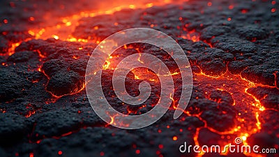 Vivid Lava Colors Blend In Hot Intense Texture Stock Photography ...