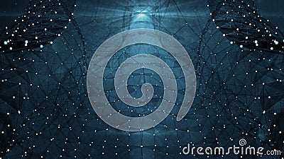 Data and Networks Blue stock video. Video of internet - 54825145