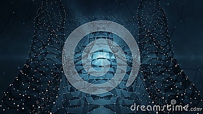 Data and Networks Blue stock video. Video of internet - 54825145