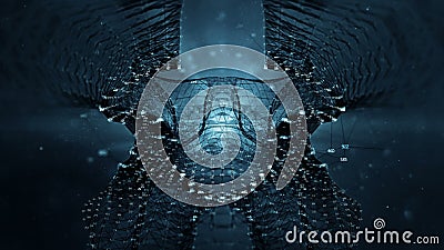 Data and Networks Blue stock video. Video of internet - 54825145