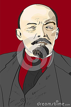 Vladimir Ilyich Lenin Vector Illustration | CartoonDealer.com #22924776