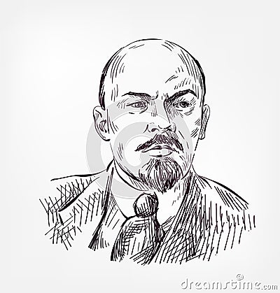 Vladimir Lenin Vector Sketch Illustration Isolated | CartoonDealer.com ...